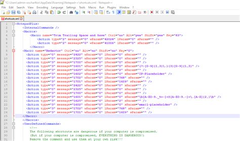 C Why Does Notepad Disable Hide All Macros When I Programmatically