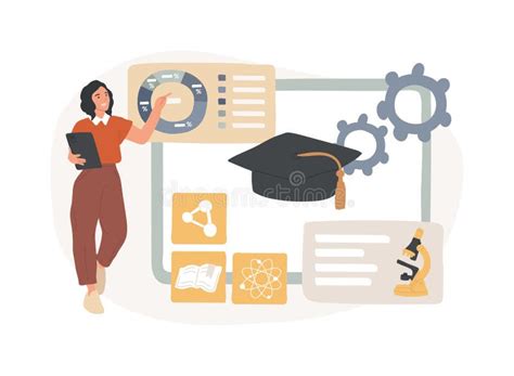 Learning Management System Isolated Concept Vector Illustration Stock Vector Illustration Of