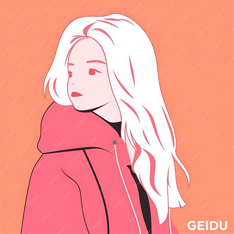 Premium Vector Cute Girl Flat Vector Graphic Simple Minimal Freepik Svg