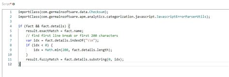 Maintenance Categorization Of Facts