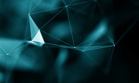 추상 파란색 기하학적 배경 미래 지향적 인 기술 스타일 네온 사인 미래 기술 Hud 요소 우아한 추상적 배경 빅 데이터 시각화