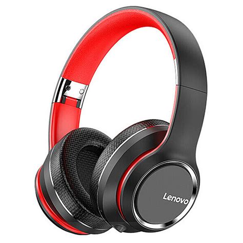 Lenovo Hd Bluetooth Earphone Over Ear Foldable Computer Wireless Headphones Noise