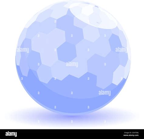Blue Abstract Sphere Rotating With Honeycombs On Its Surface On A White Background Blue