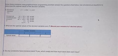 Solved Solve These Problems Using Graphical Linear