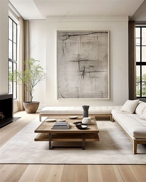 Desain Interior Skandinavia Ruang Tamu Modern Foto Latar Belakang Dan Gambar Untuk Download