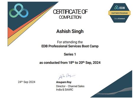 Ashish Singh On Linkedin Edb Postgresql Professionaldevelopment Databaseexpert Techtraining