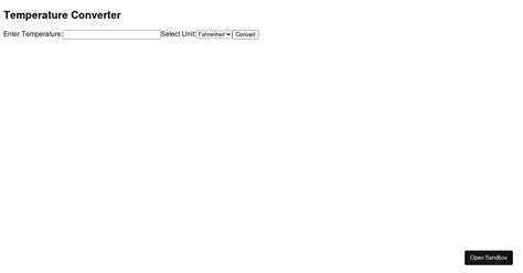 Temperature Codesandbox