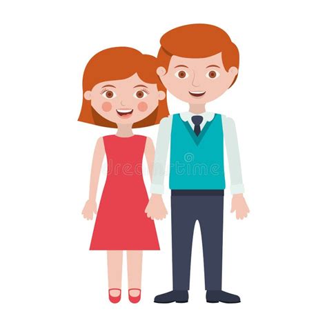 Redhead Couple Taken Hands Stock Illustrations 3 Redhead Couple Taken