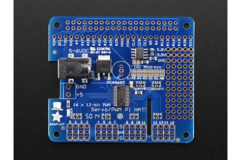 Adafruit Channel PWM Servo HAT For Raspberry Pi Mini Kit Kiwi Electronics