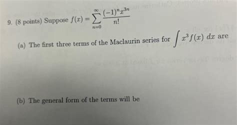 Solved Points Suppose F X Sum N Infty Chegg Com