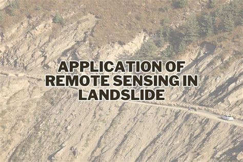 11 Application Of Remote Sensing In Landslide Spatial Post
