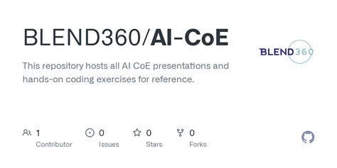 Github Blend360 Ai Coe This Repository Hosts All Ai Coe Presentations And Hands On Coding