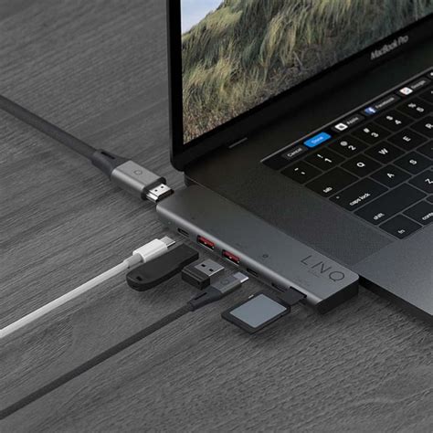 LinQ Pro In USB C Multiport Grey LQ