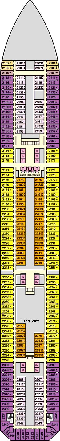 Carnival Sunshine Deck Plans Ship Layout Staterooms And Map Cruise Critic