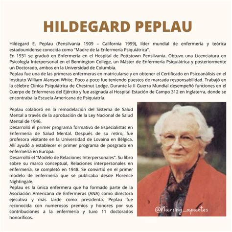 Hildegard Peplau Nursing Apuntes Udocz