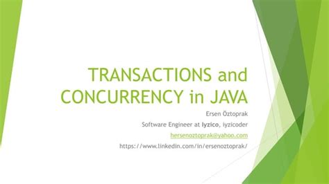 Transaction And Concurrency Pitfalls In Java Ppt
