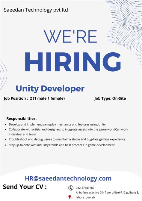 muhammad atif a on linkedin unitydeveloper job hiring