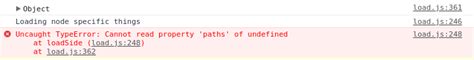 uncaught typeerror cannot read property paths of undefined · issue