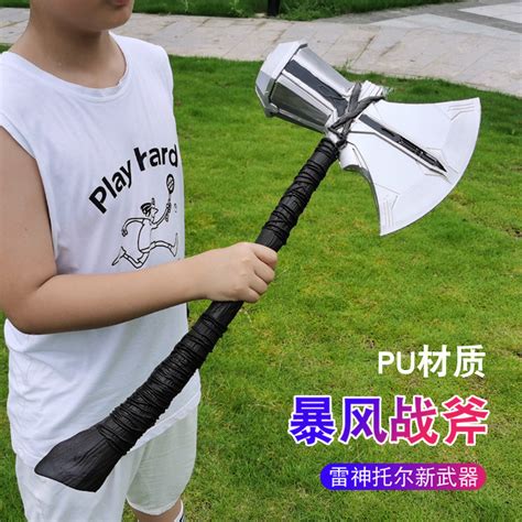 Thunder God Axe Avengers Cosplay Weapon Movie Props Model Storm Tomahawk Rubber Axe Shopee
