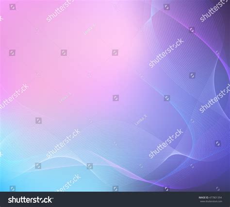 Colorful Abstract Background Curved Lines Vector Stock Vector Royalty
