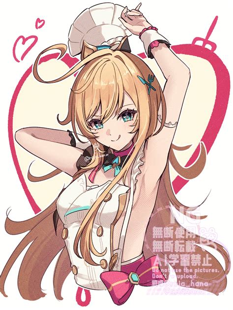 Reia Hana Escoffier Genshin Impact Genshin Impact Adversarial Noise Highres Girl Q