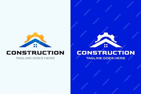 Шаблон дизайна логотипа строительной компании Бесплатно векторы