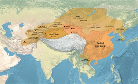 The Tang Dynasty At Its Largest Extent 660 Rmapporn