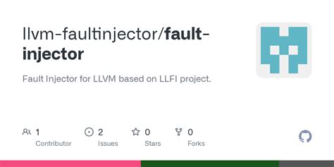 Github Llvm Faultinjector Fault Injector Fault Injector For Llvm