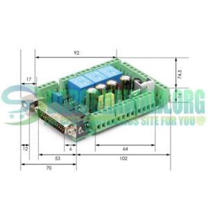 Axis Axis CNC Breakout Board Stepper Motor Driver MACH V L Adapter Controller In Pakistan