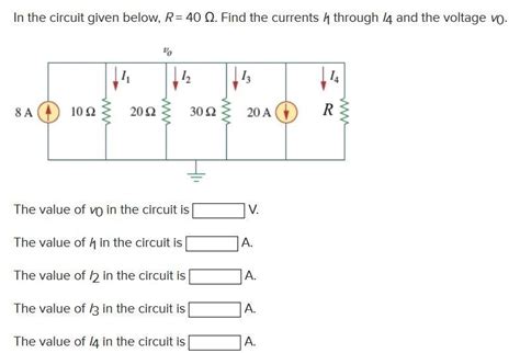 Solved In the circuit given below R Ω Find the currents Chegg