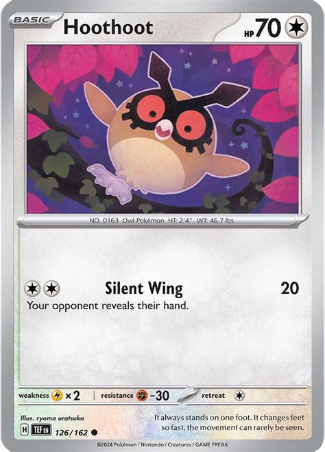 Pokémon Card Database Temporal Forces 126 Hoothoot