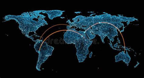 Global Network Connections Stock Illustration Illustration Of Darkness 381772336