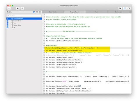 WidgetStudio Deploying FileMaker Web Viewer Widgets Proof Geist