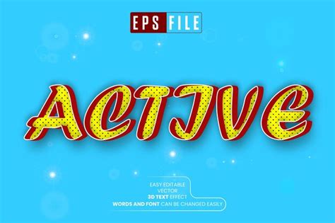 Premium Vector 3d Text Effect Style Eps