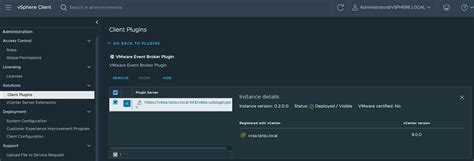 How To Unregister Vcenter Pluginextension Using The Mob