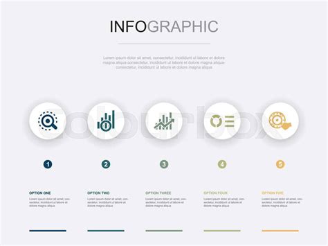 Analytics Data Visualization Linear Graph Info Chart Web Colourbox