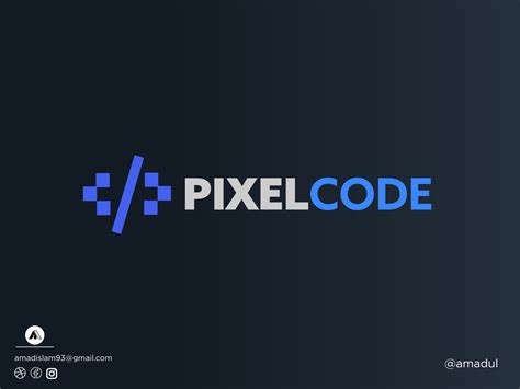 Pixel Code Code Logo Programming Logo By Amadul Logo Designer On Dribbble