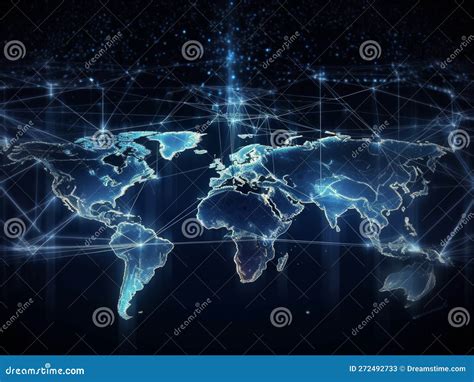 Global Network Connection Blue Light Wireless Connections Business Internet Ideas Big Data