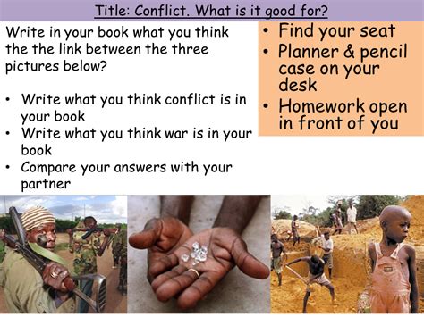 Conflicts Scheme Of Work Teaching Resources
