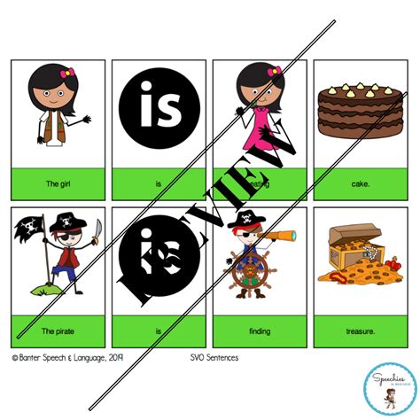 Subject Verb Object Svo Sentence Builders Banter Speech And Language