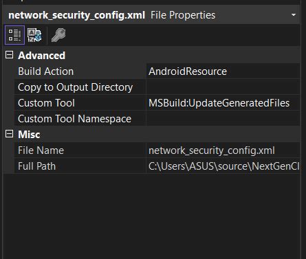 Error In Configuring Network Security Xml In Android Stack Overflow