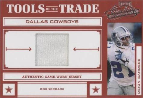 2004 Playoff Absolute Memorabilia Tools Of The Trade Deion Sanders
