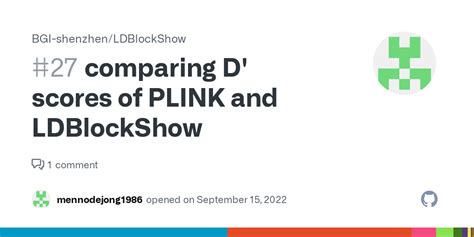 comparing d scores of plink and ldblockshow · issue 27 · bgi shenzhen