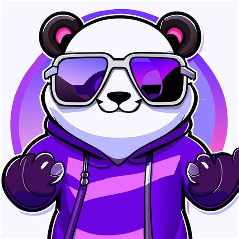 Premium Vector | Panda ganster vector illustration cartoon