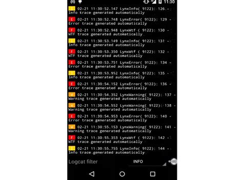 An Android Library Created To Show A Custom View With All The Information Android Logcat Is Printing