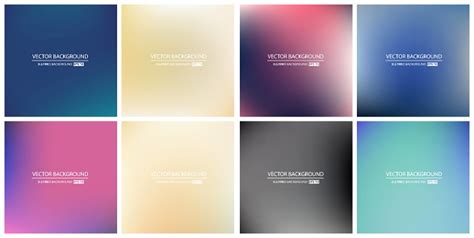 여러 추상 창조적인 개념 벡터 배경 세트를 흐려 웹 및 모바일 응용 프로그램 예술 그림 서식 파일 디자인 비즈니스 Infographic와 소셜 미디어 현대 장식 모던 양식에