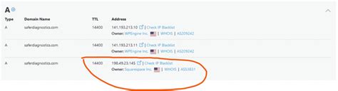 Squarespace Domain Propagating An A Record That Isnt In My Settings Rsquarespace