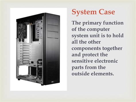 Parts Of The System Unit PPTX Parts Of The System Unit PPTX