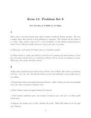 PS8 Pdf Econ 11 Problem Set 8 Due Tuesday 6 2 2020 By 11 59pm 1 Mario Owns A Wood Fired Pizza