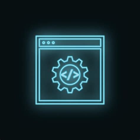 Premium Vector Document Search Neon Icon Web Development Vector Icon Element Of Simple Symbol